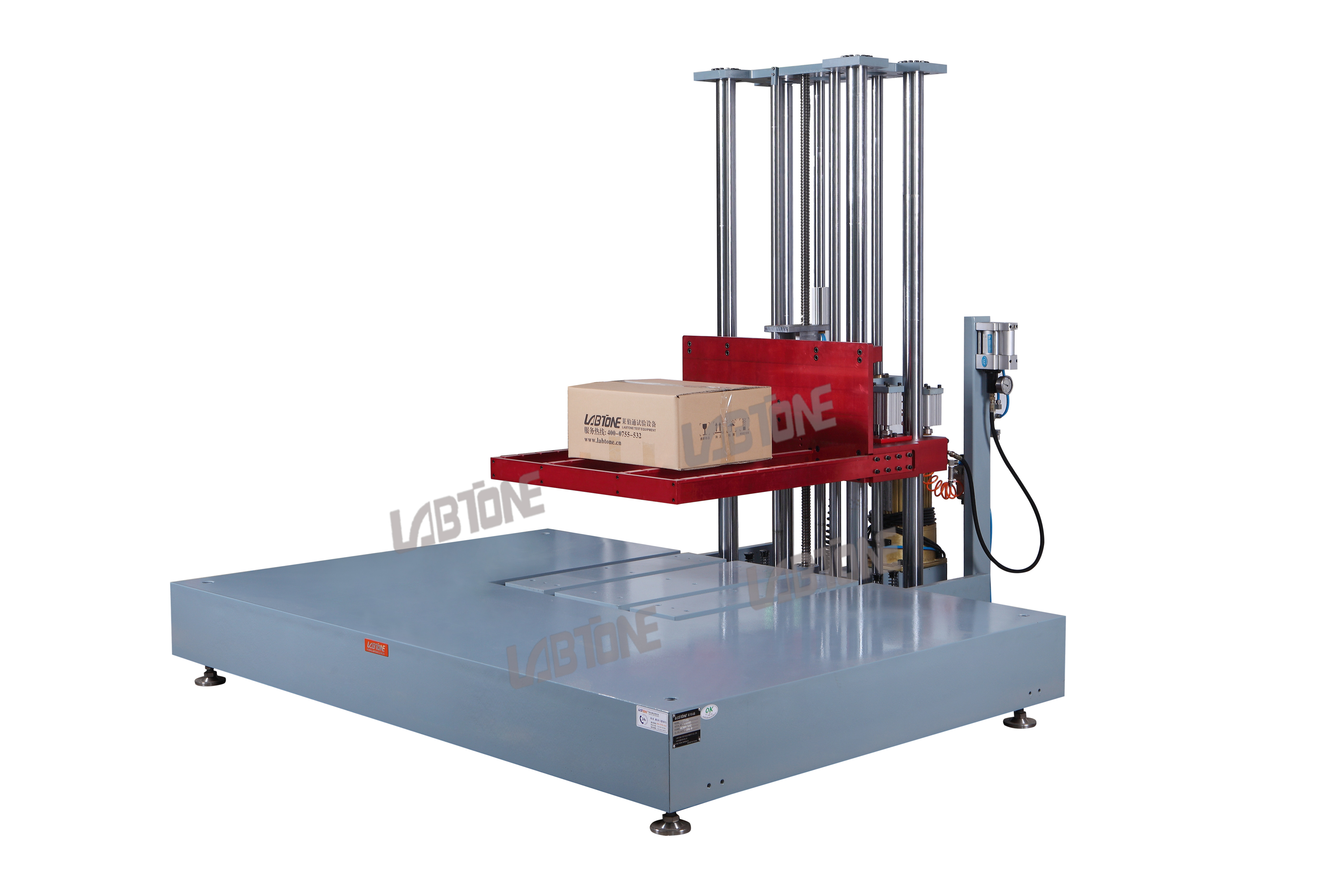 200kg Payload Lab Drop Tester Equipment for Large and Heavy Package ...